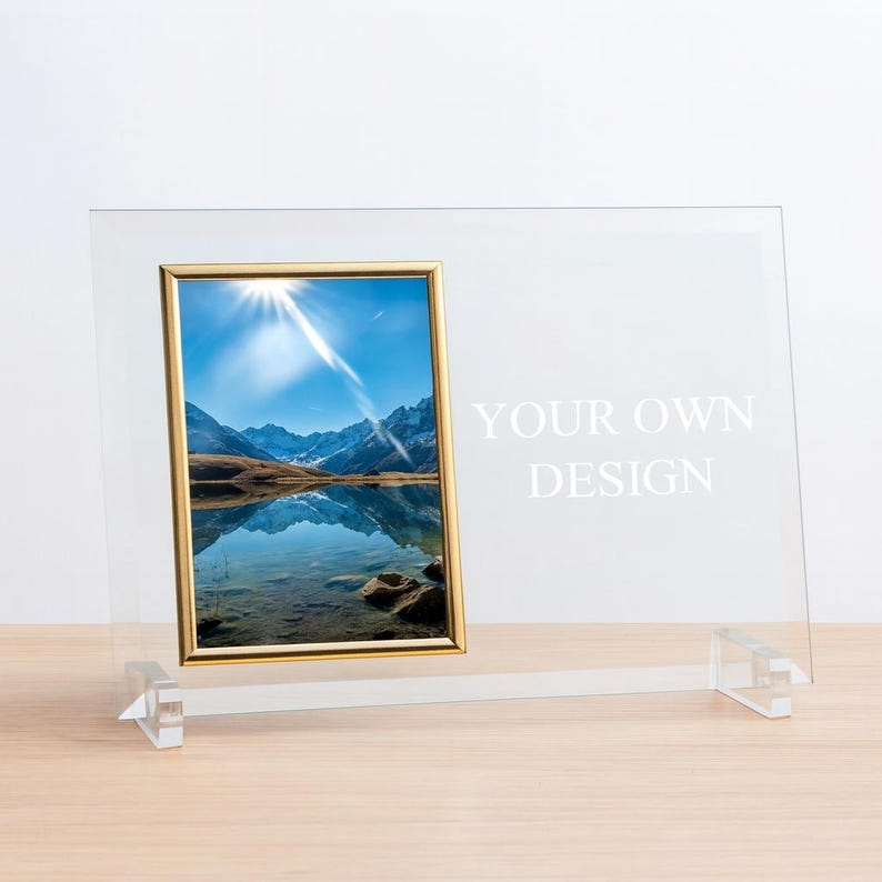 Engraved Glass Picture Frame, Personalized Photo Frame, Corporate Gift ...