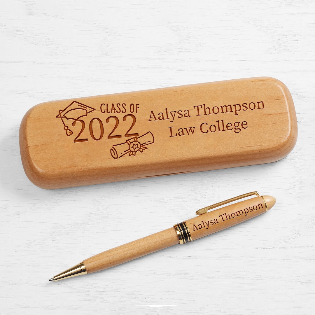 Personalized Wood Pen for Graduation, Grad College Gift, Custom ...