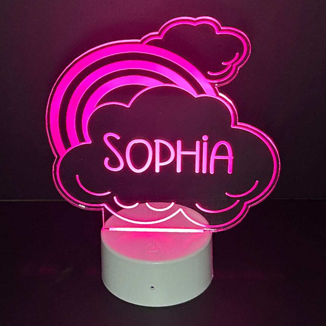 Personalized Name Night Light for Kids, Custom Led Light, Baby Gift ...