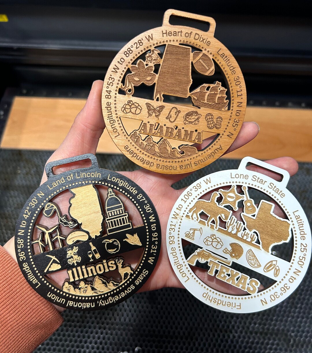 State Ornaments All 50 States Personalized Ornaments, Christmas ...