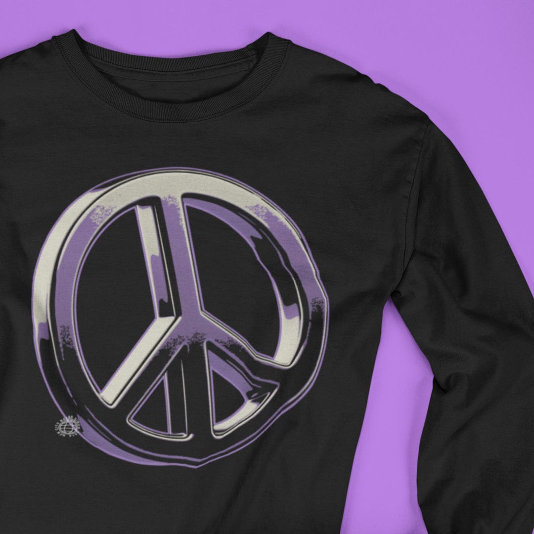 Peace Sign Shirt, New City Exclusive Long-sleeve, Garment-dyed ...