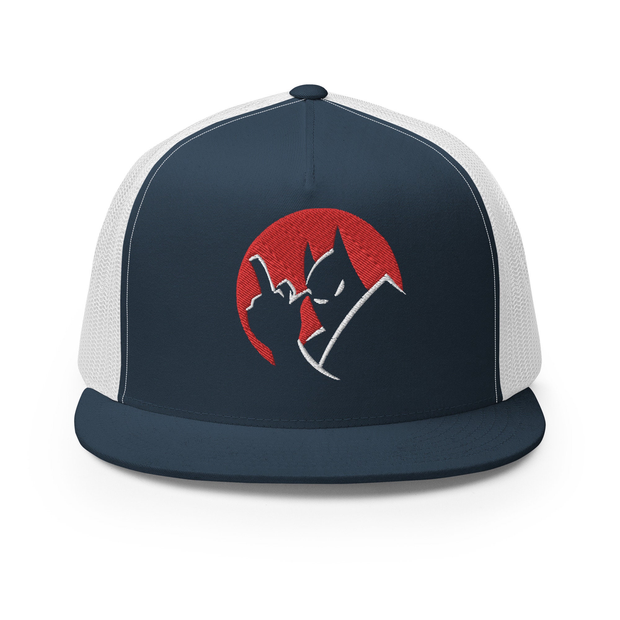 Batman Logo Embroidered Trucker Hat, Superhero Baseball Cap, Adjustable ...
