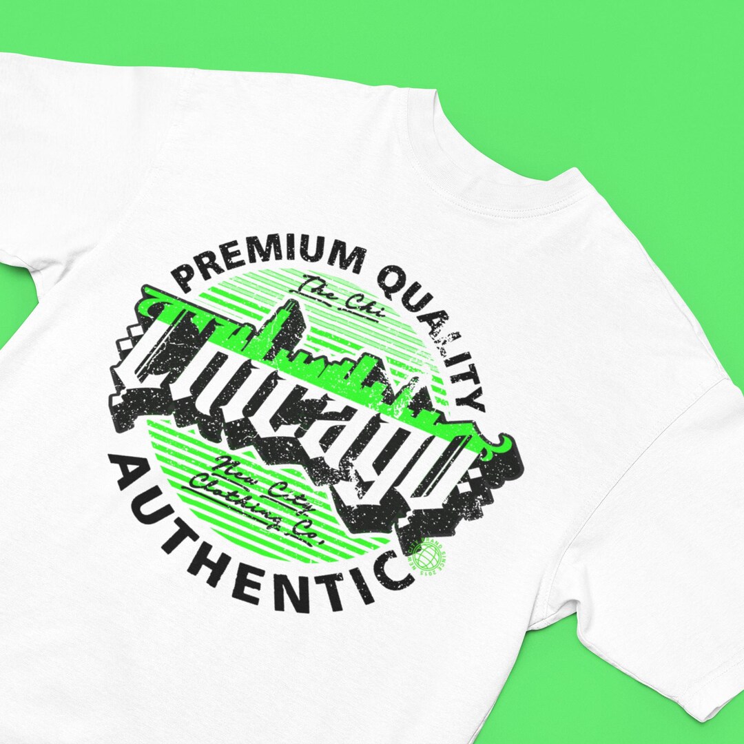 Chicago Skyline T-shirt, Boxy Fit, Urban Style - Etsy