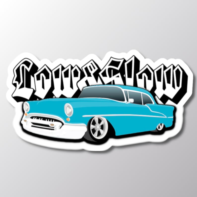 Low and Slow Sticker, Lowrider Car Decal, Custom Bumper Sticker ...