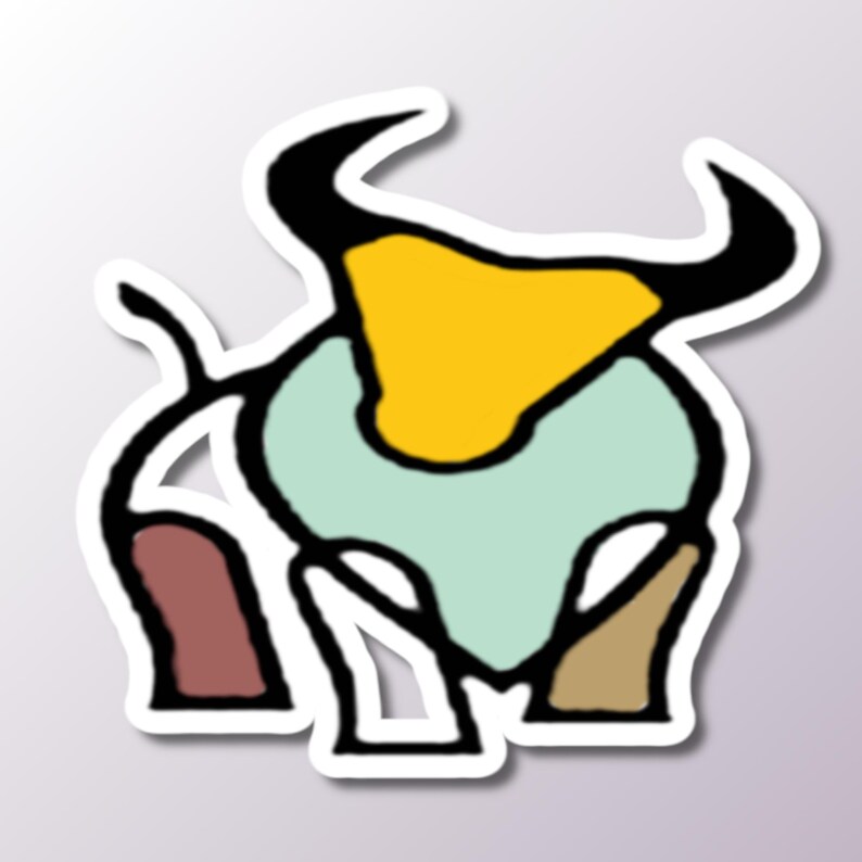 Taurus Sticker, Zodiac Sign Decal, Astrology Gift, Horoscope Sticker ...