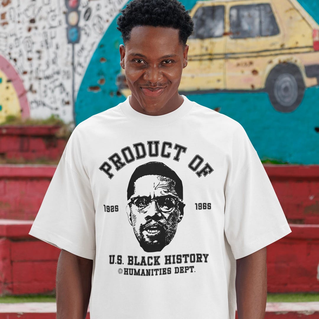 Malcolm X Graphic Tee, New City Exclusive Design, Boxy Fit - Etsy