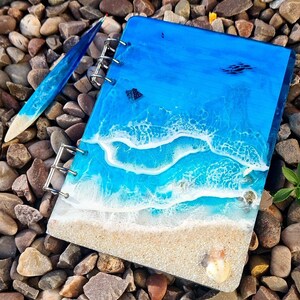 Personalised Refillable Resin Notebook,beach Decor,custom Made Resin ...