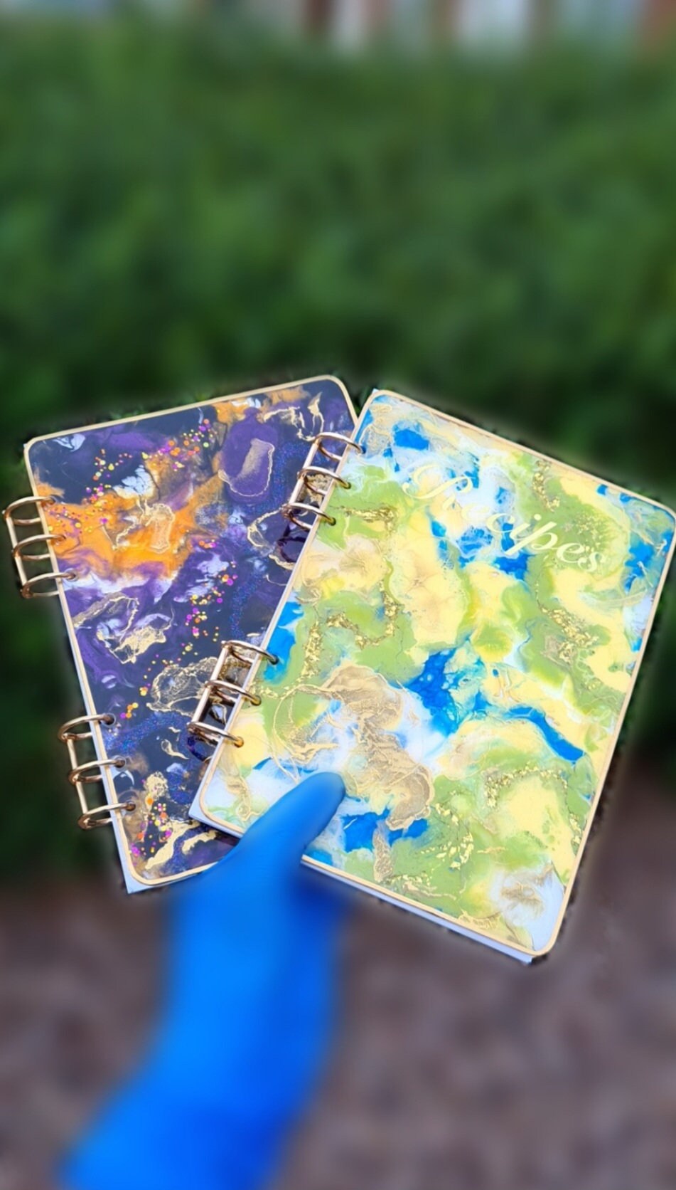 Personalised A5/a6/a7,refillable Notebook,resin Notebook,resin Note ...