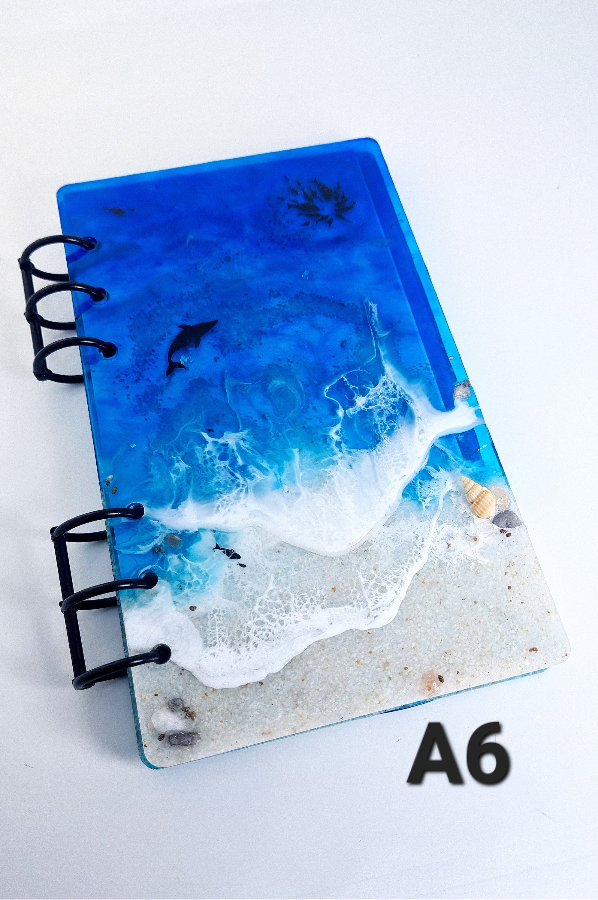 Personalised Refillable Resin Notebook,beach Decor,custom Made Resin ...