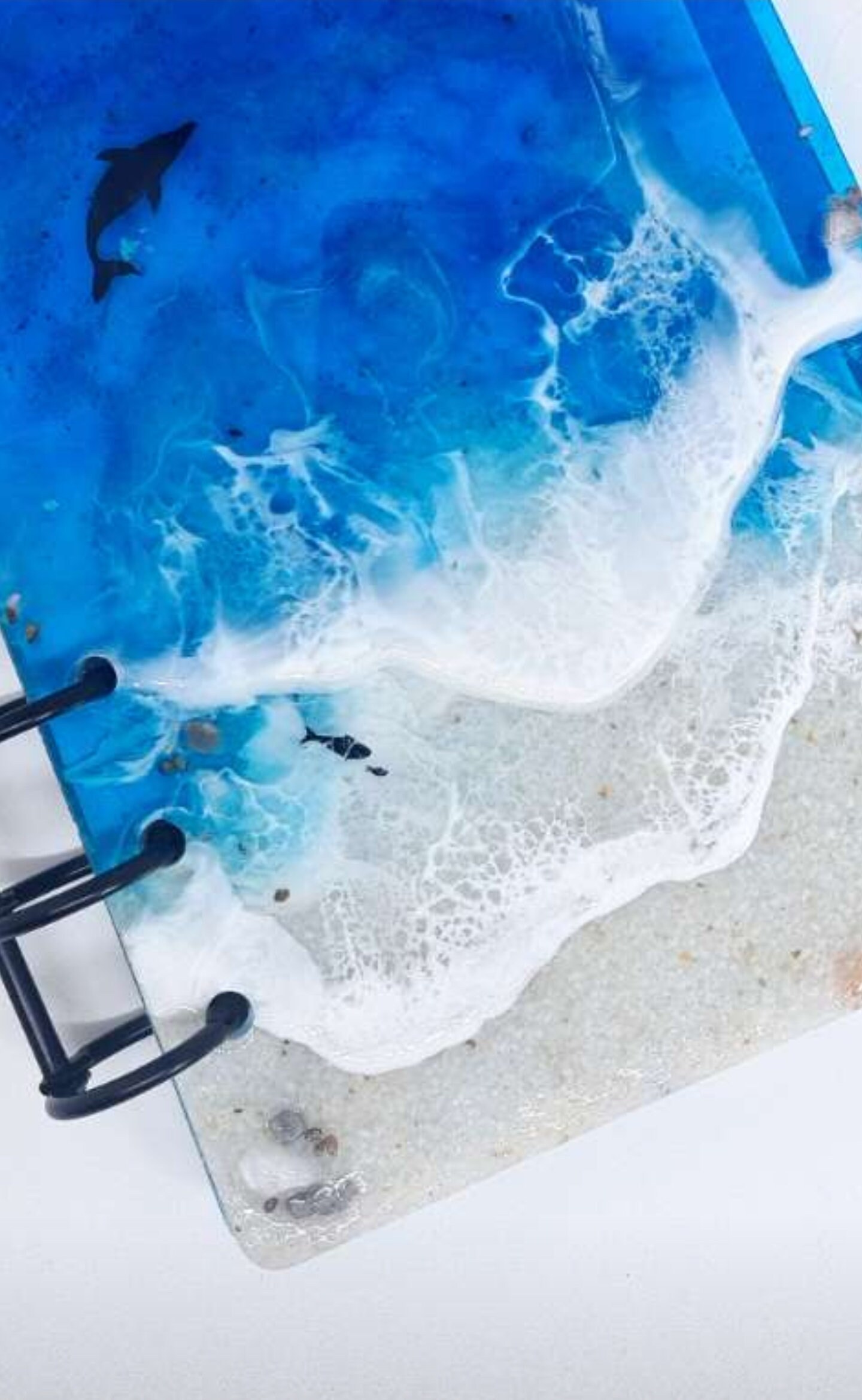 Personalised Refillable Resin Notebook Ocean Decor Custom Made Resin ...