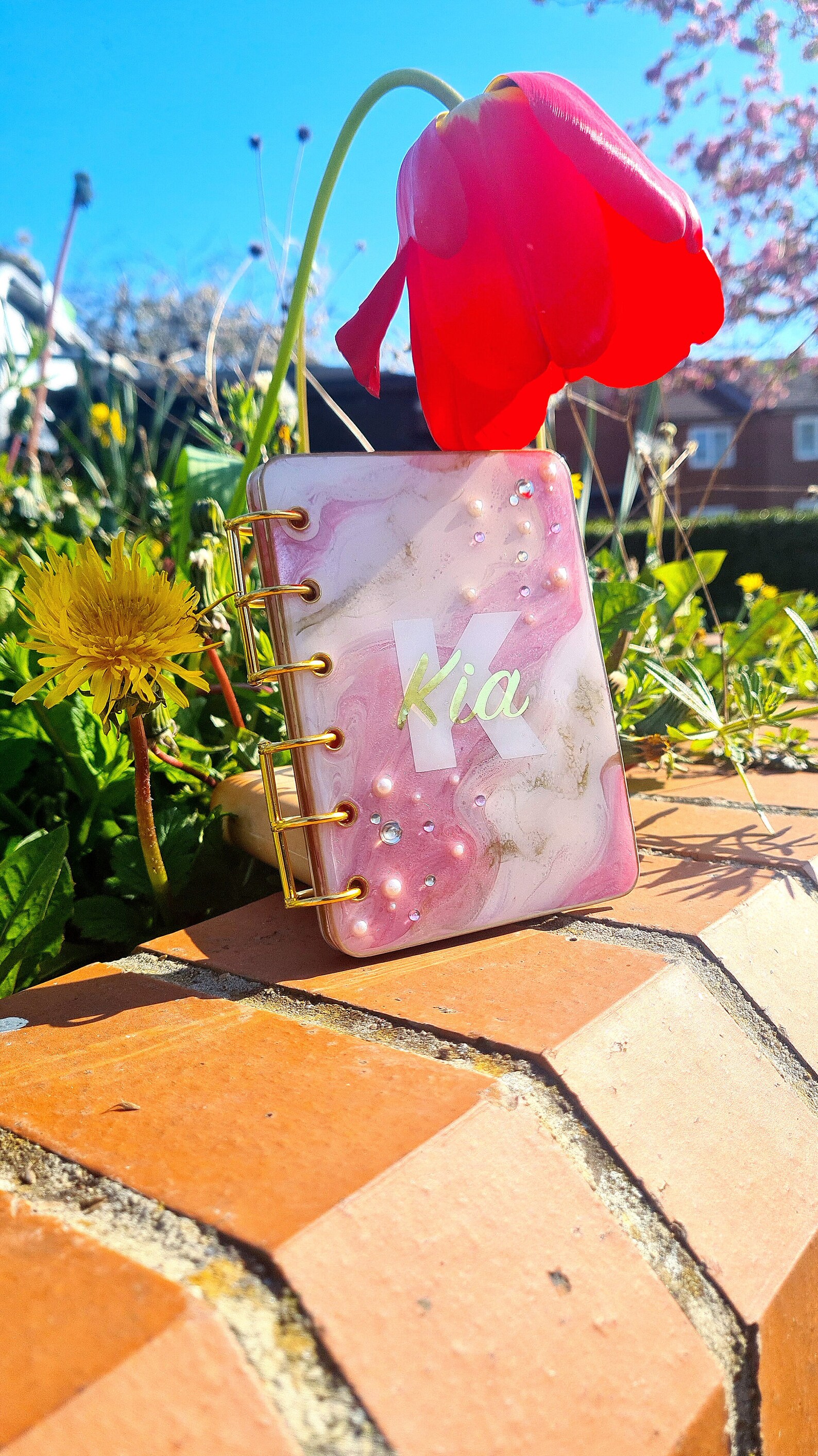 Personalised A5 A6 A7 Resin Stationary Set With Refillable Notebook ...