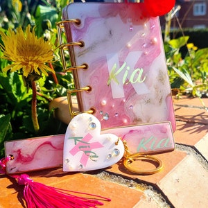 Personalised A5 A6 A7 Resin Stationary Set With Refillable Notebook ...