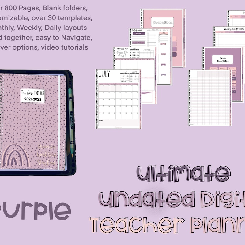 Teacher Digital Planner - Etsy