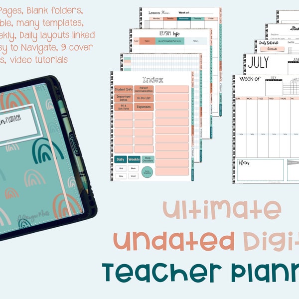 Teacher Planner - Etsy
