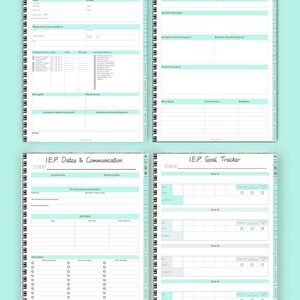 UNDATED ULTIMATE Digital Teacher Planner {mint Leather} - Etsy