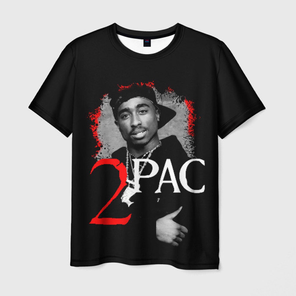 2Pac T-Shirt Tupac Shakur Premium Quality Shirt Men's | Etsy