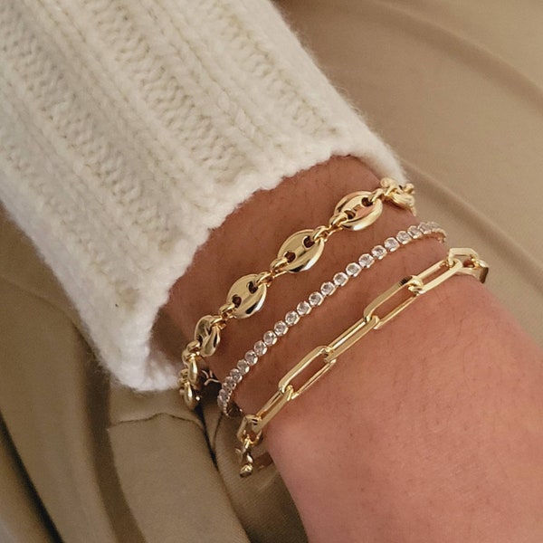 Chunky Paperclip Bracelet - Etsy