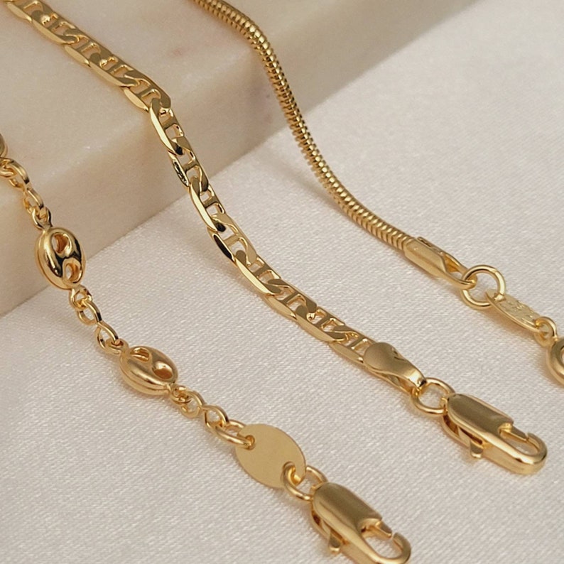 Layered Gold Bracelet Dainty Simple Bracelet 18k Gold Filled - Etsy