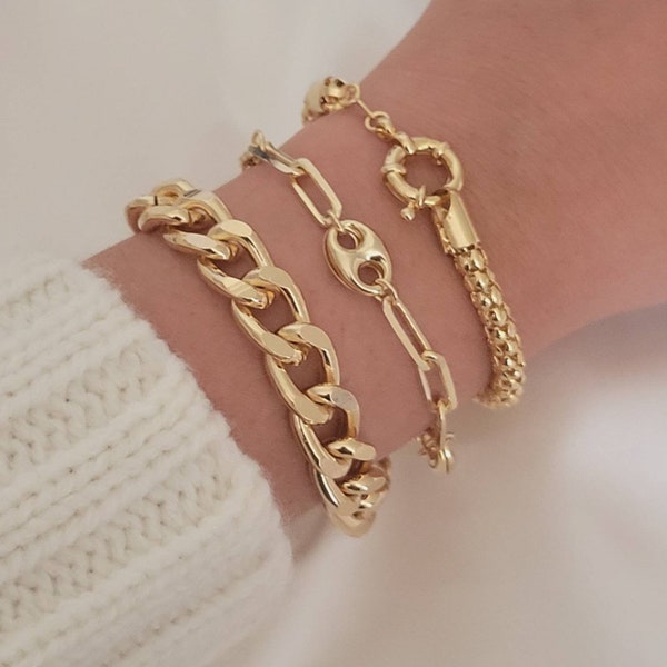 Chunky Paperclip Bracelet - Etsy