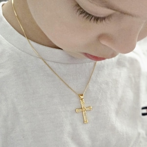 18K Gold Filled Children's Cross Necklace: Dainty Baptism Gift - Etsy
