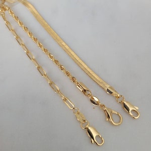 18K Gold Filled Stack Bracelet Set Hypoallergenic Layering Bracelet ...