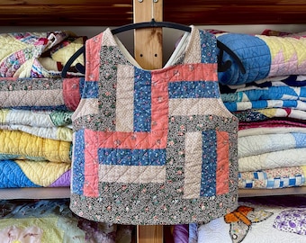 Vintage Quilt Clothes Quilt Shirt Tank Top Crossback Tank Upcycled ...