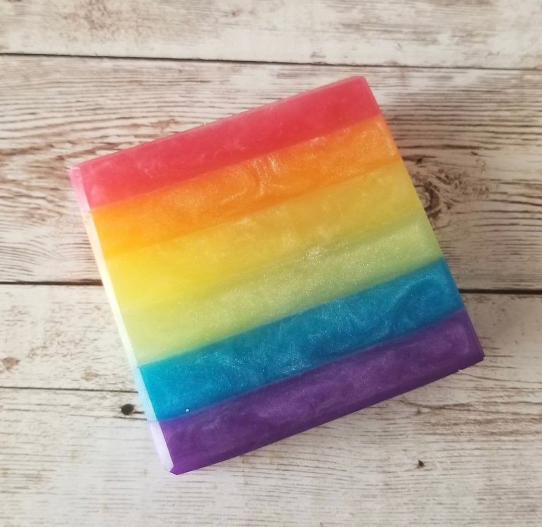 Rainbow Soap ~ Bright Rainbow Soap ~ Rainbow Soap ~ Pride Soap ~ Pride Gifts ~ Rainbow Soaps ...