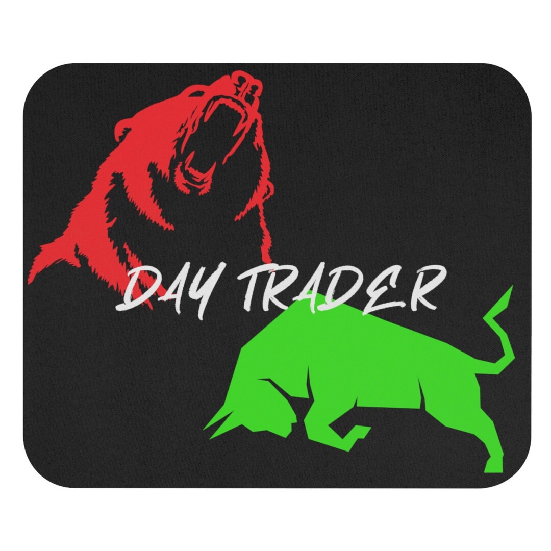 Day Trader Bear and Bull Mousepad Stock Market Neon - Etsy