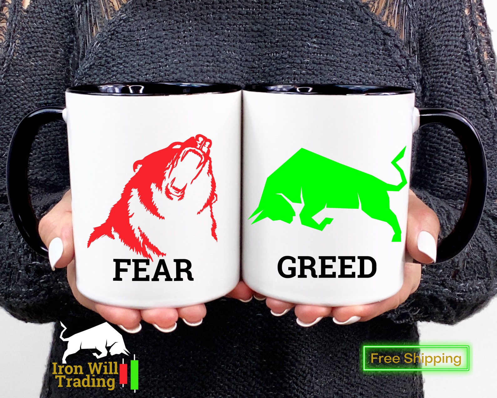 Stock Market Bull and Bear Day Trading Mug 11oz | Etsy