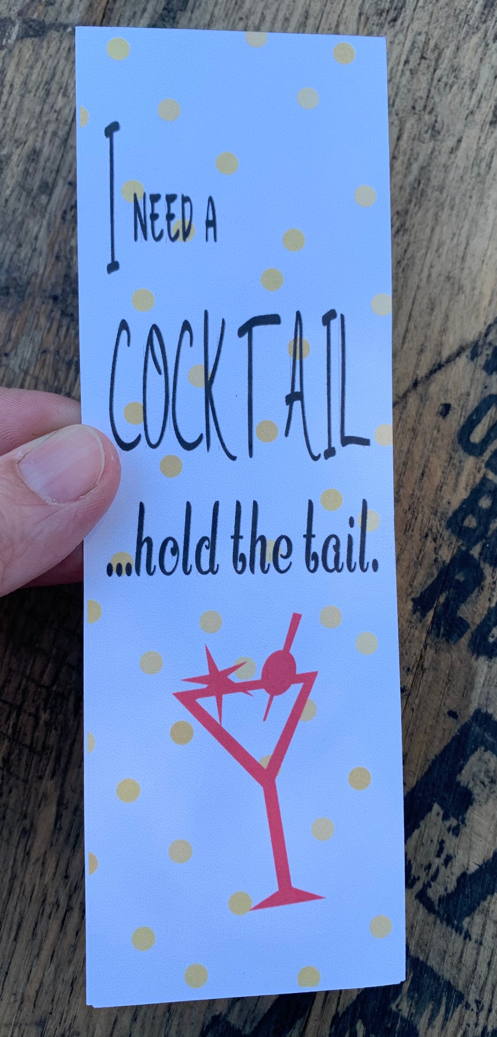 Cocktail Bookmark. Dirty. Funny. Sarcastic. Bookmark. - Etsy