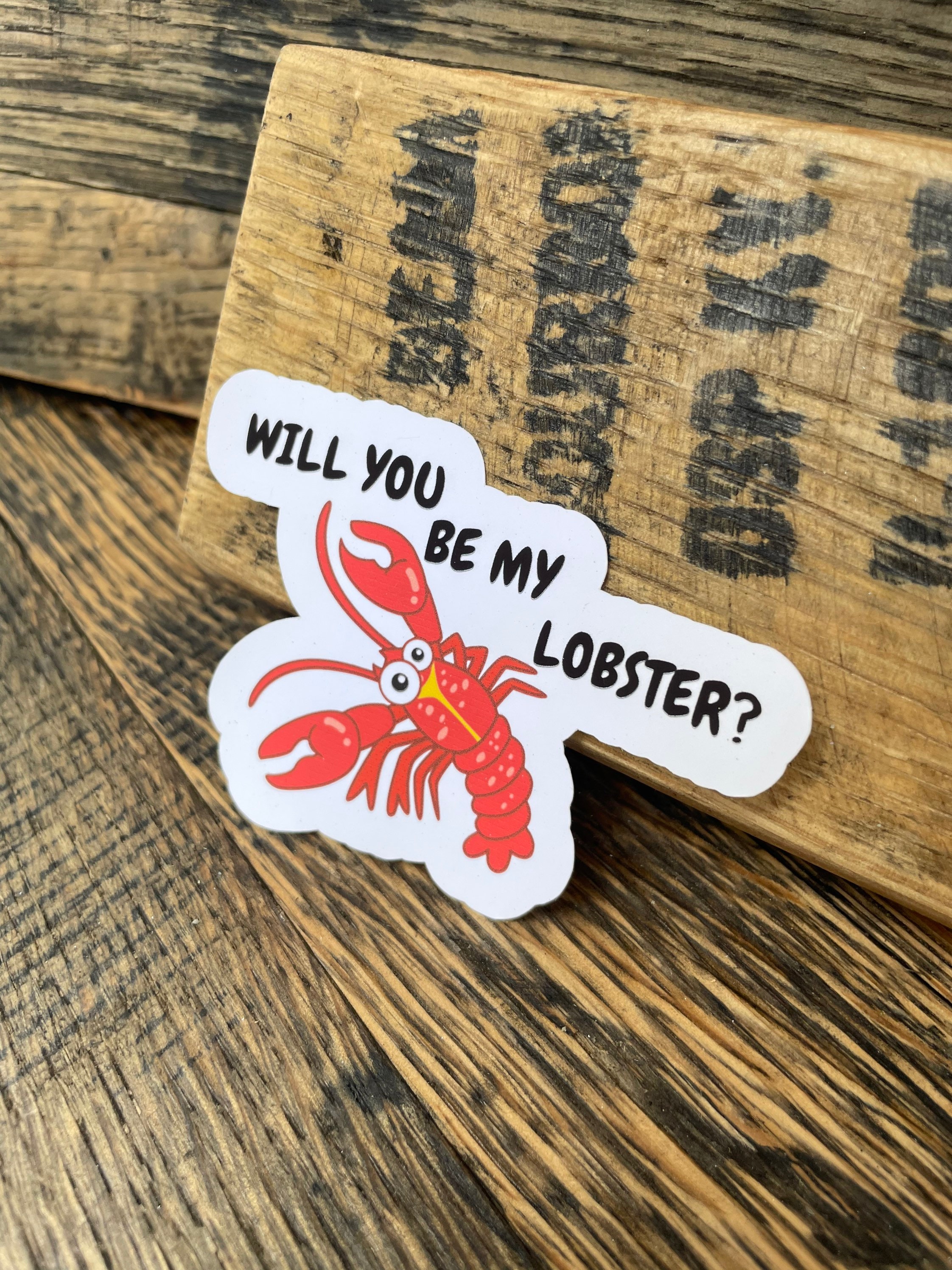 Will you be my lobster sticker friends tv show quote | Etsy