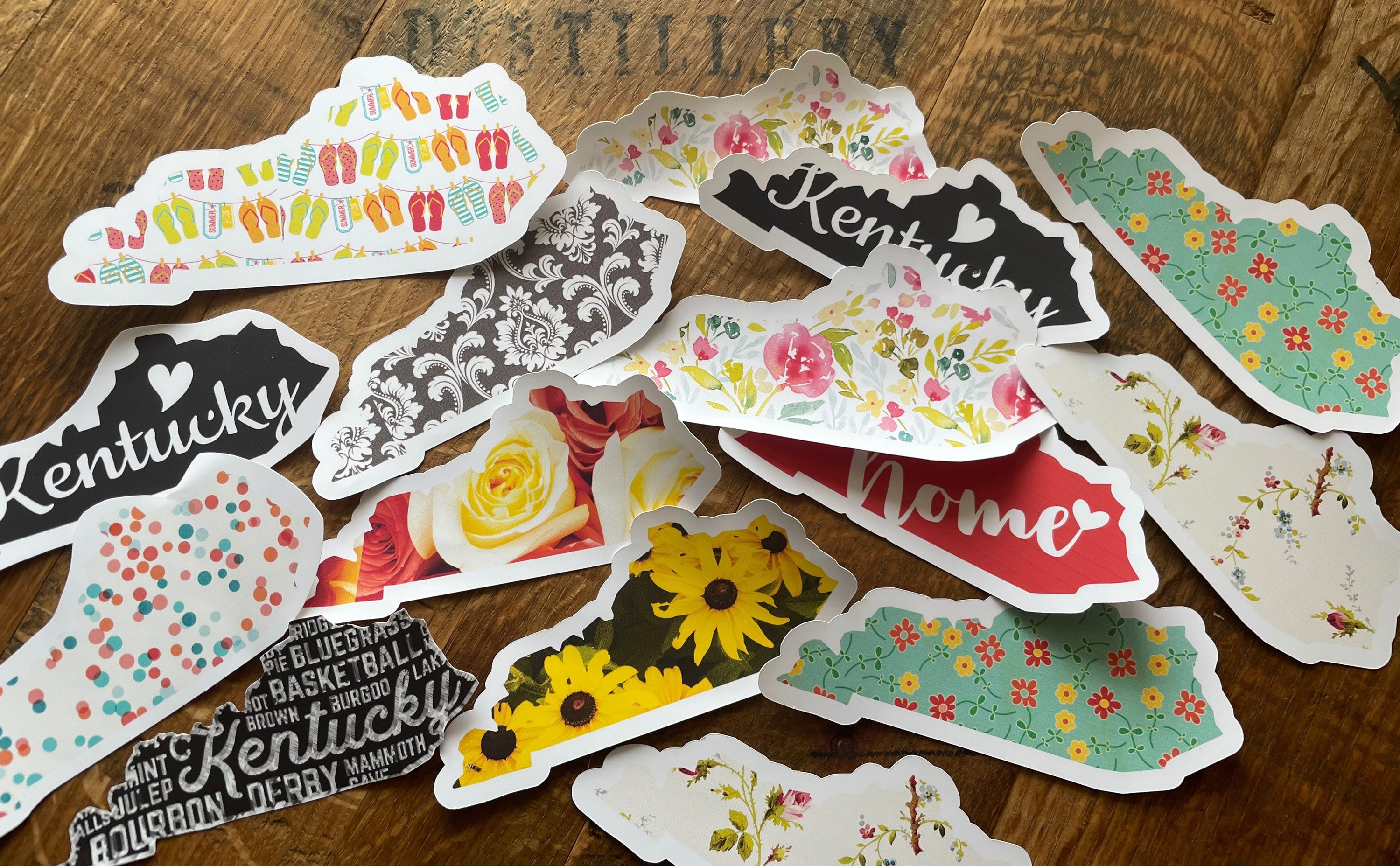 Kentucky Sticker Kentucky State Decals Several Sizes | Etsy