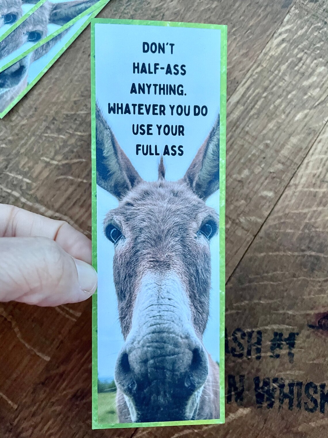 Dont Half Ass Anything Bookmark Funny Book Gift - Etsy