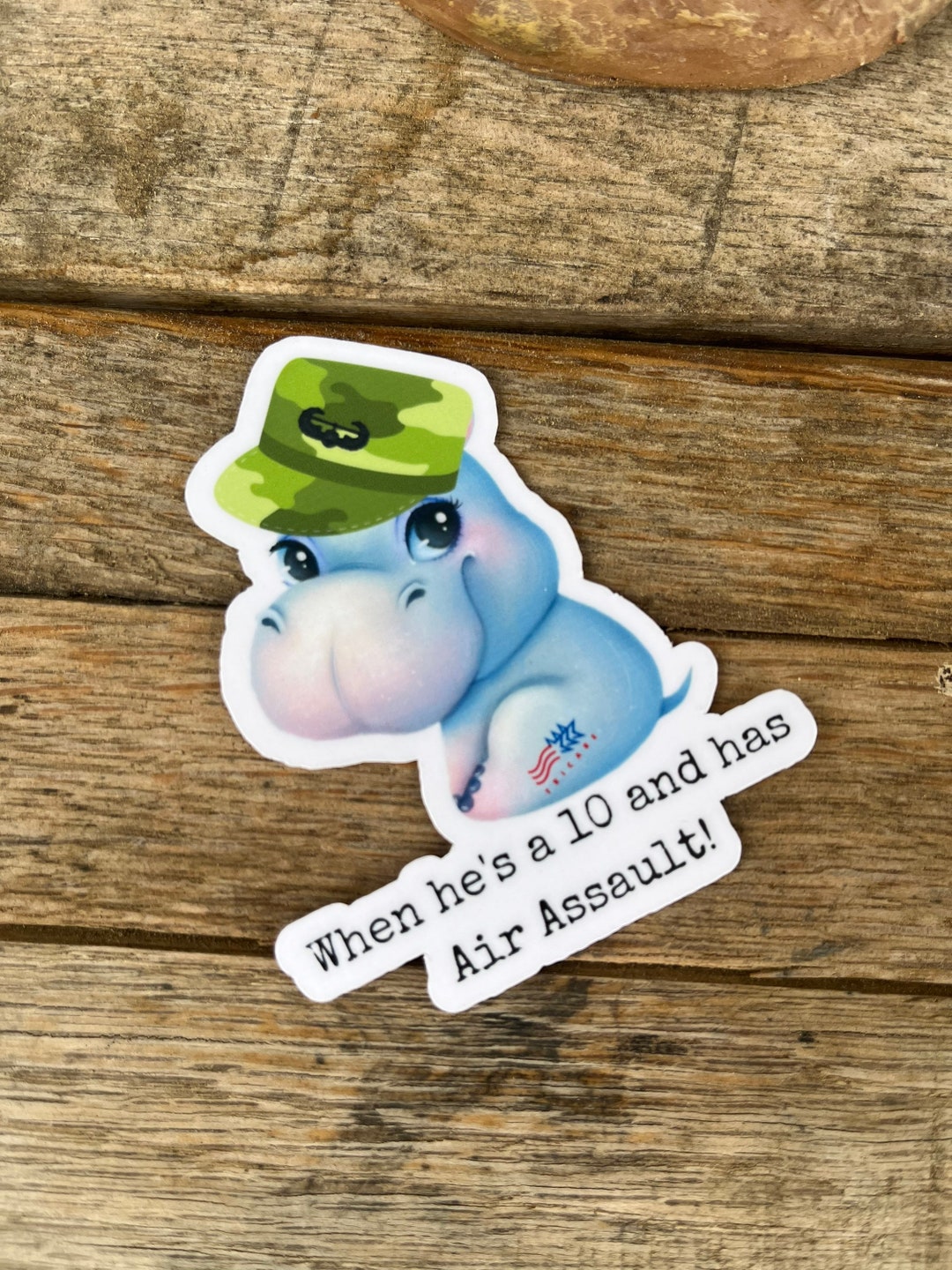 When He's a 10 and Has Air Assault Dependa Sticker - Etsy