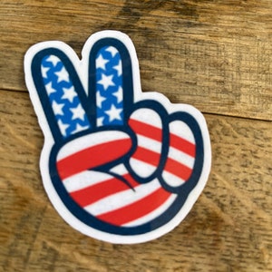 American Flag Peace Sign - Etsy