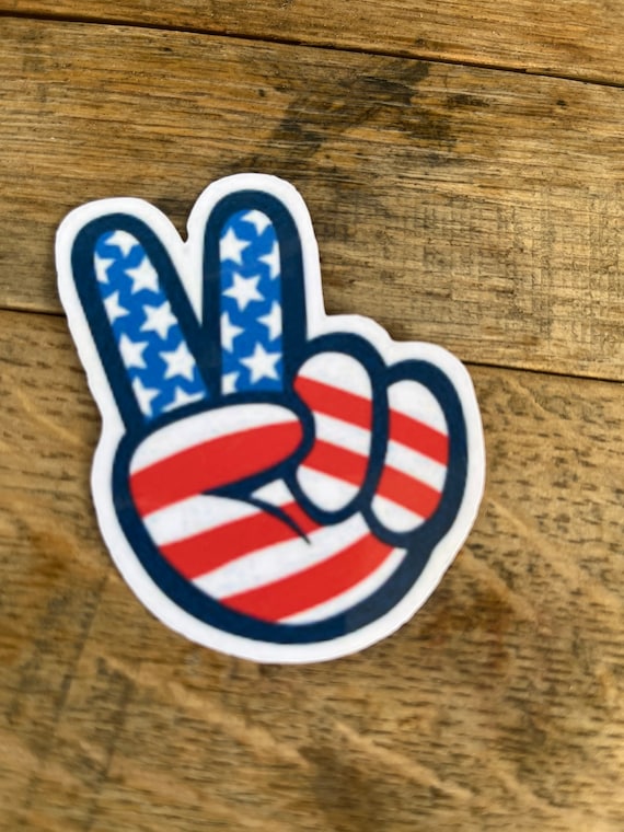 American Flag Peace Sign - Etsy