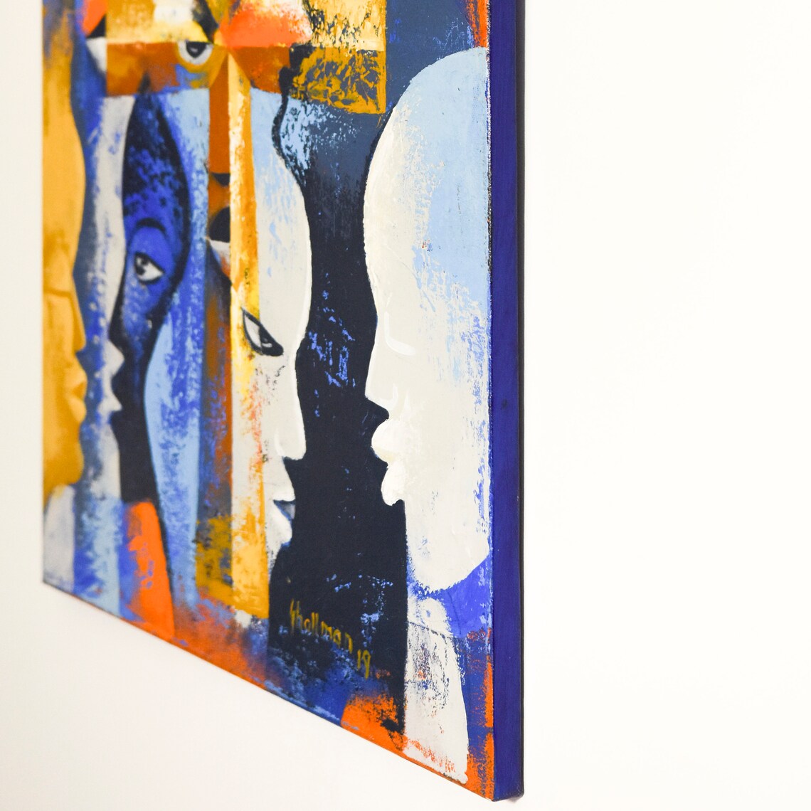 Ankh Artwork Painting, African Egyptian Artwork. Original Canvas ...