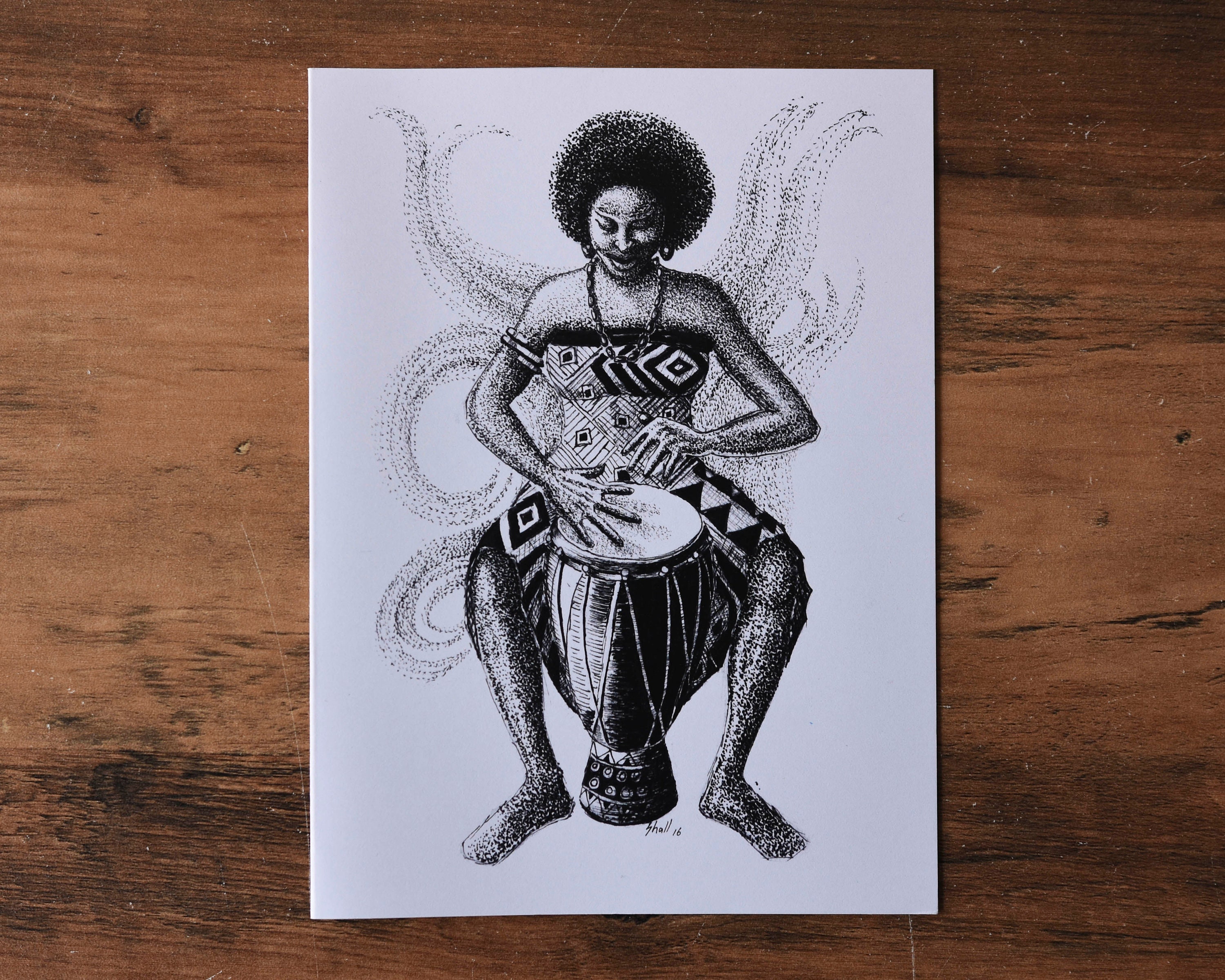African American Card, Black Cultural Card, Afro American Woman ...