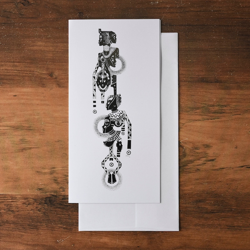 African American Ink Drawing - Etsy UK