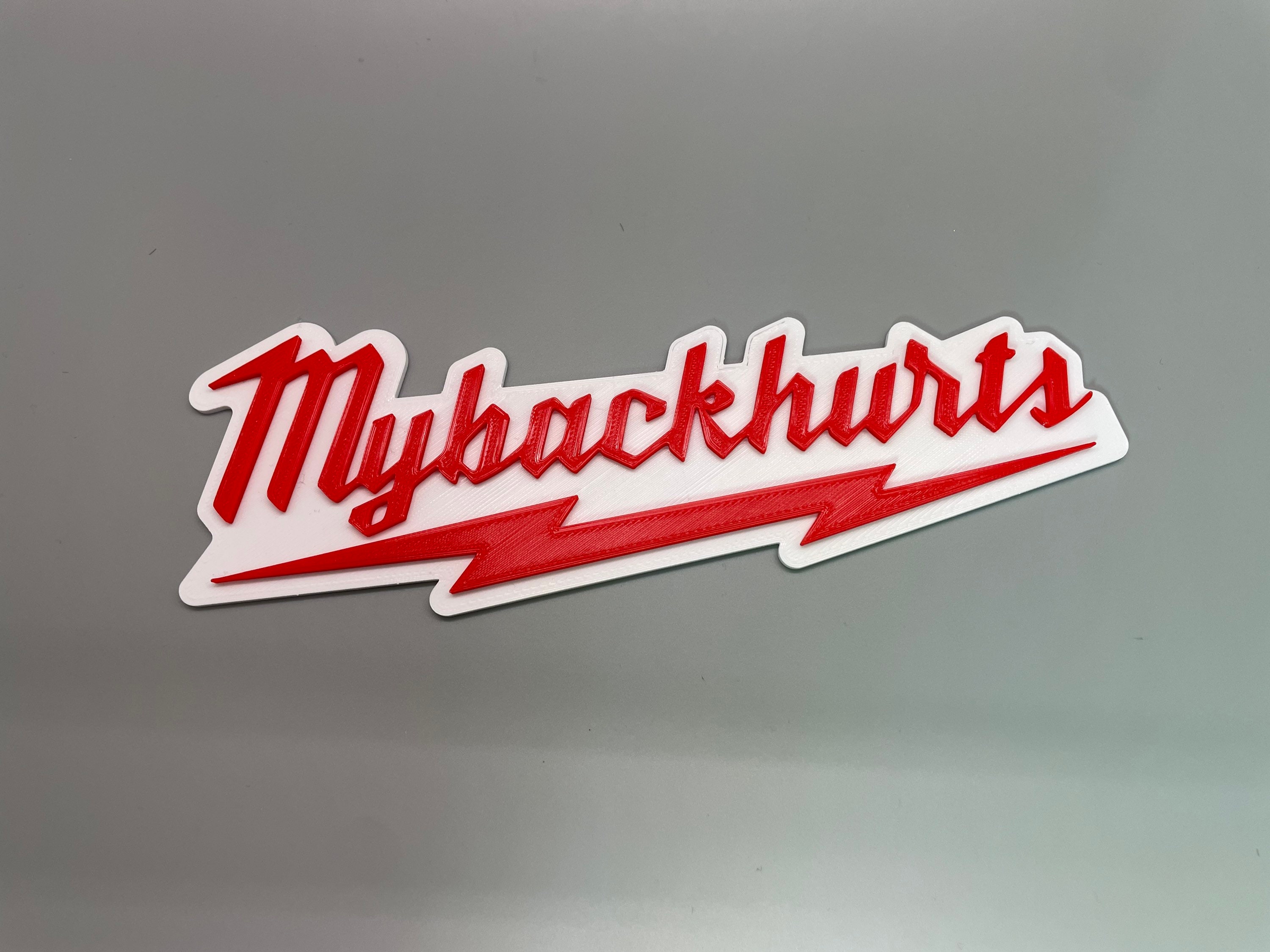 Mybackhurts Novelty Tool Box Badge 3D Printed - Etsy