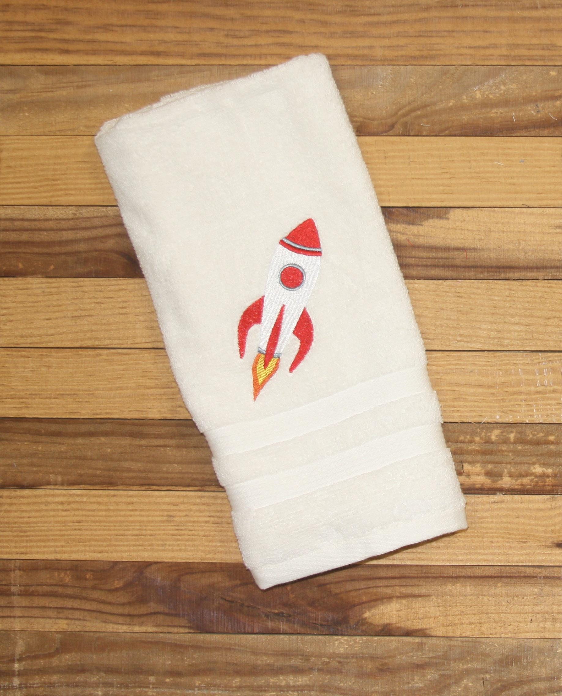 Embroidered Space Towel Set: Custom Astronaut Bath & Hand Towels - Etsy