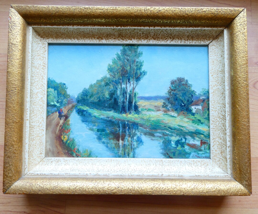 French Oil on Canvas Painting Early/mid 20th Century by J - Etsy