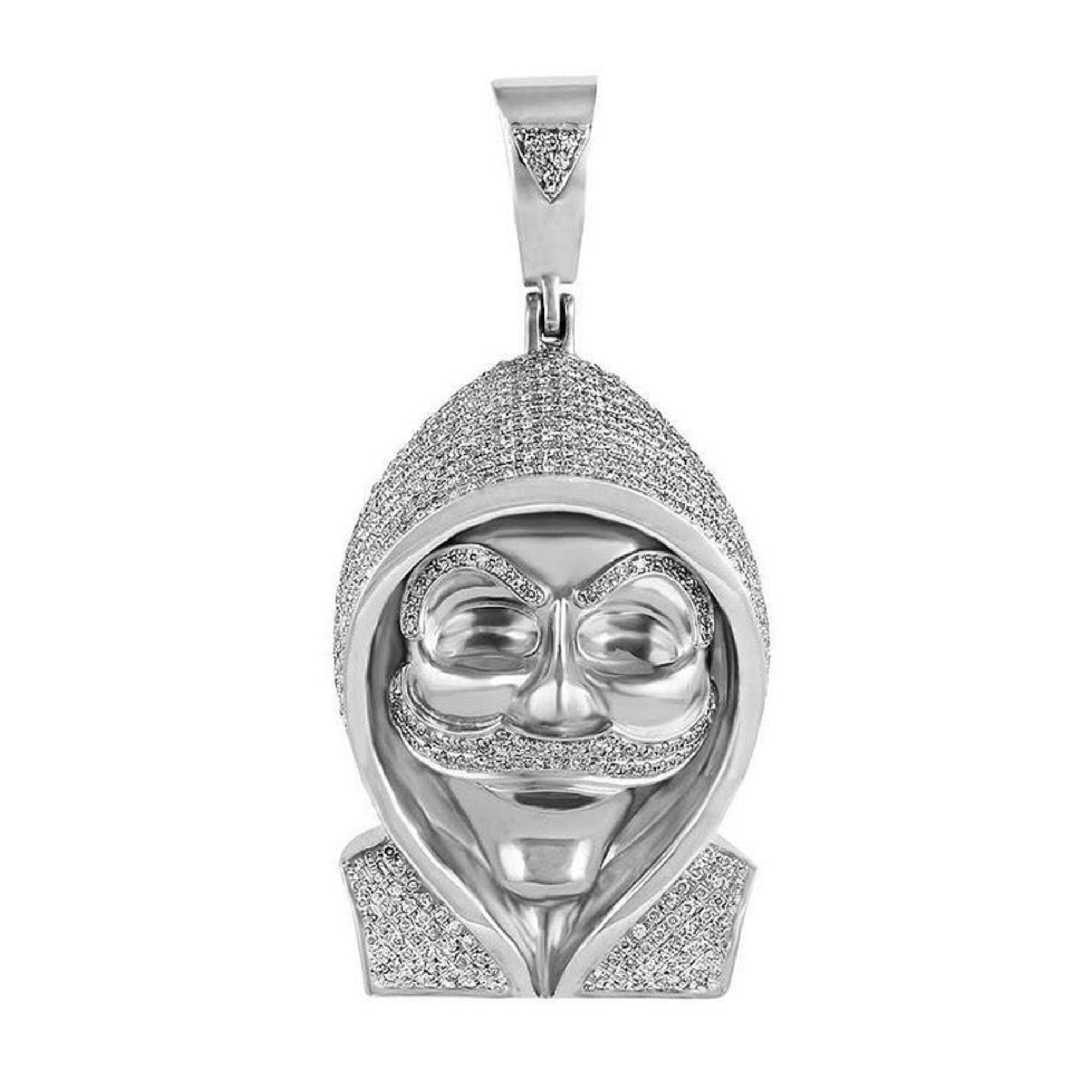 Hacker Evil Smile Vergoldet 925 Sterling Silber Diamant - Etsy.de