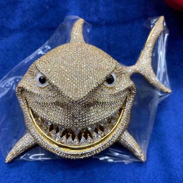 Diamond Shark Chain - Etsy