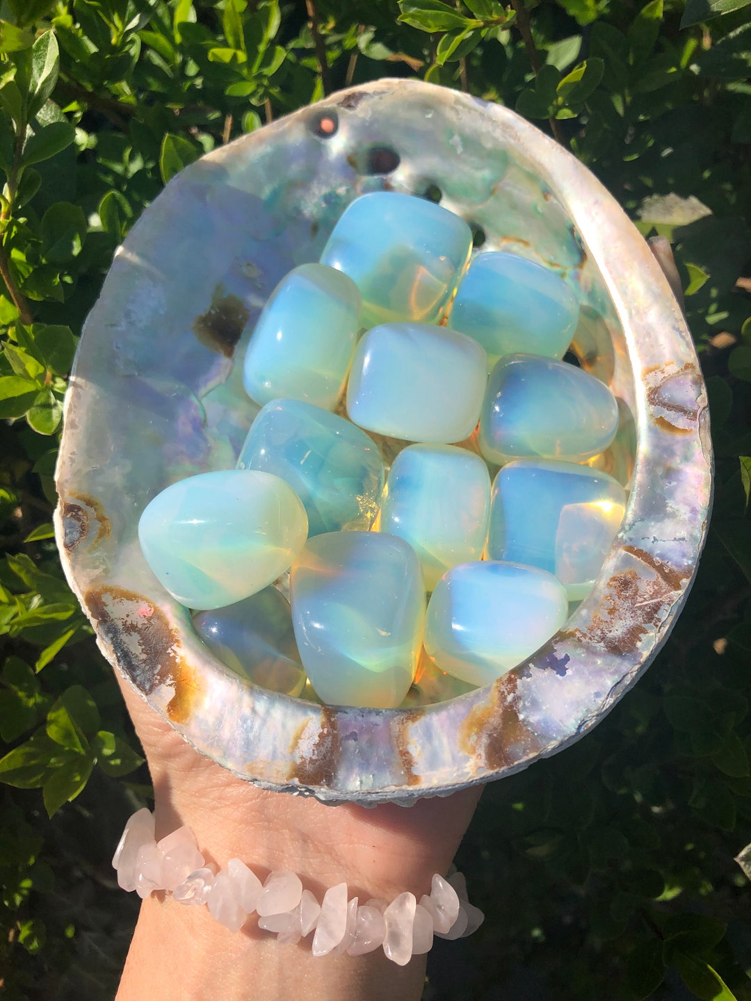 Opalite Tumblestone | Opalite Polished Tumble Stone | Reiki Charged ...