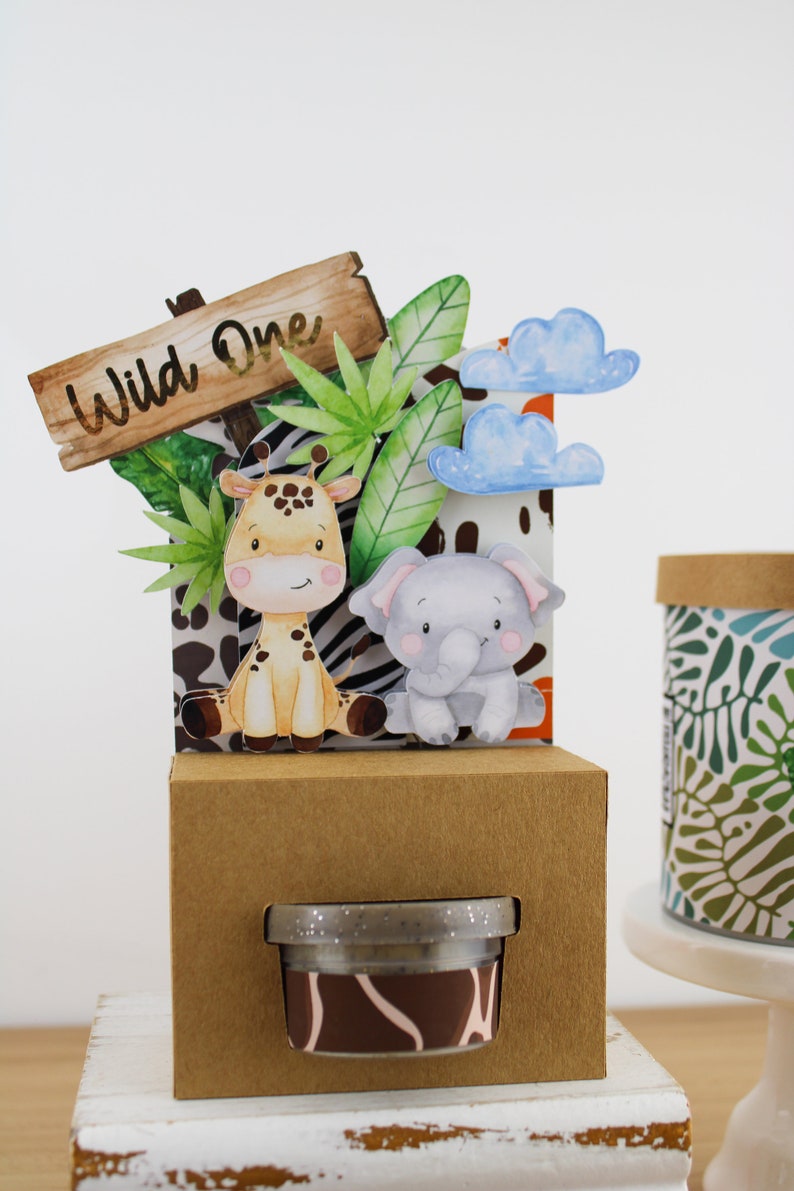 Safari Playdoh Box Safari Party Decor Safari Packaging Safari Birthday ...