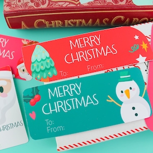 Christmas Gift Label Stickers Christmas Stickers Christmas - Etsy