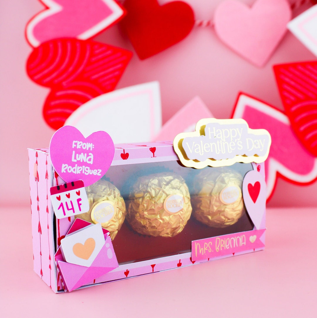 Valentines Chocolate Box - Valentines Gift - Valentines Teacher Gift ...