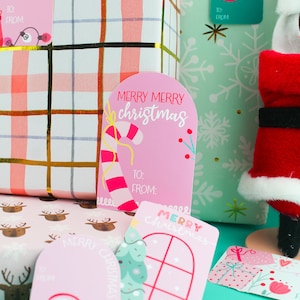 Christmas Gift Label Stickers Christmas Stickers Christmas - Etsy