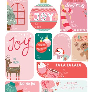 Christmas Gift Label Stickers Christmas Stickers Christmas - Etsy